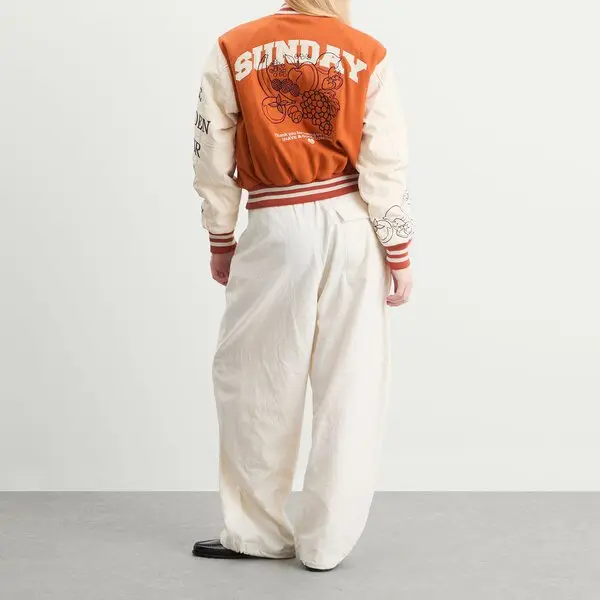 SUNDAYFRUITMARKET Golden Hour Varsity Jacket
