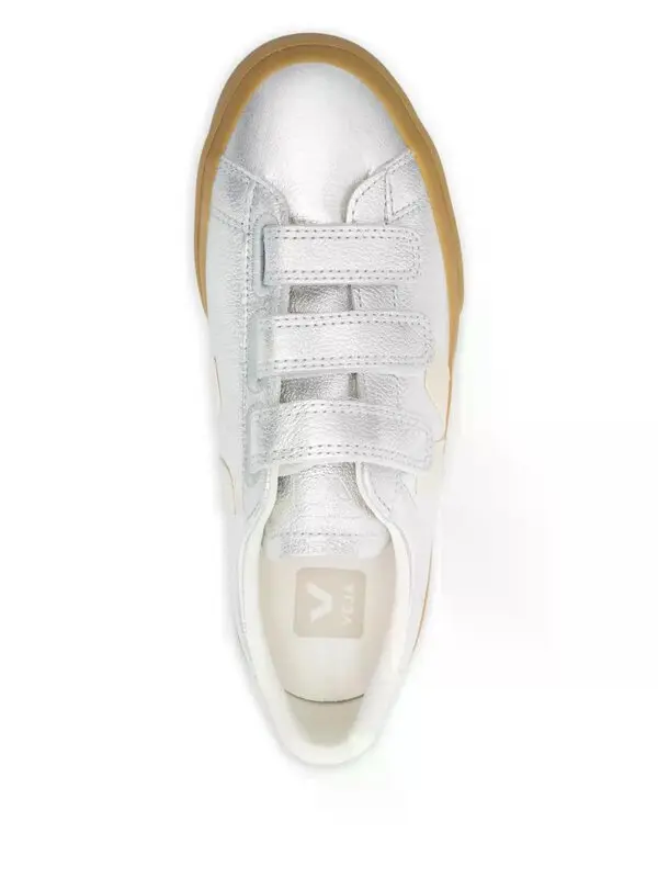 VEJA Recife Leather Sneakers - Silver