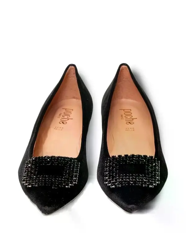 POCHE PARIS Embellished Pointed-toe Pumps