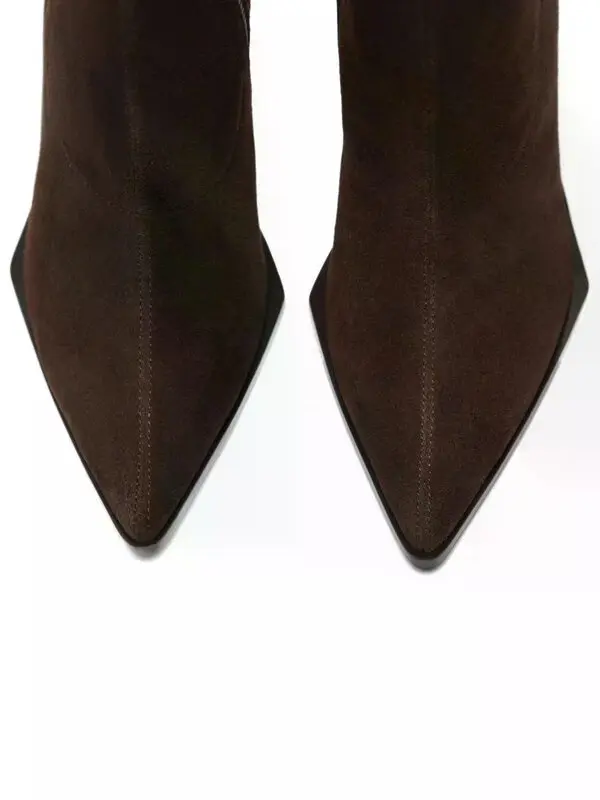 Manière De Voir Maniere De Voir Eiffel Heeled Suede Boots