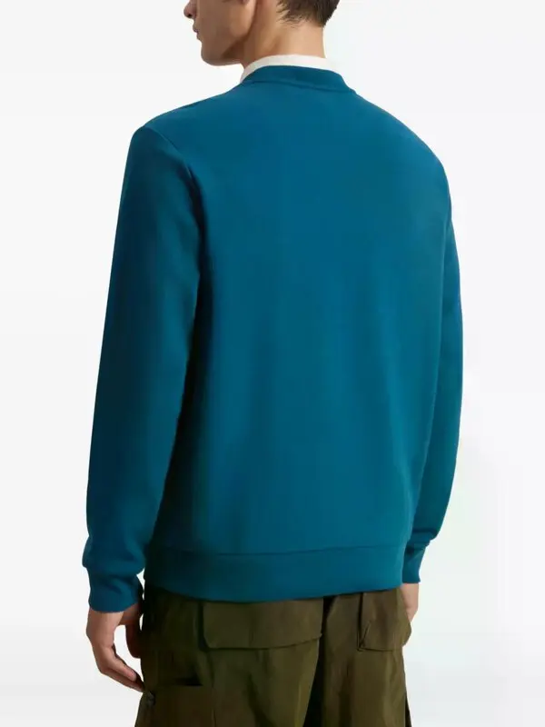 Woolrich Logo Interlock Crew-neck Sweater - Blue
