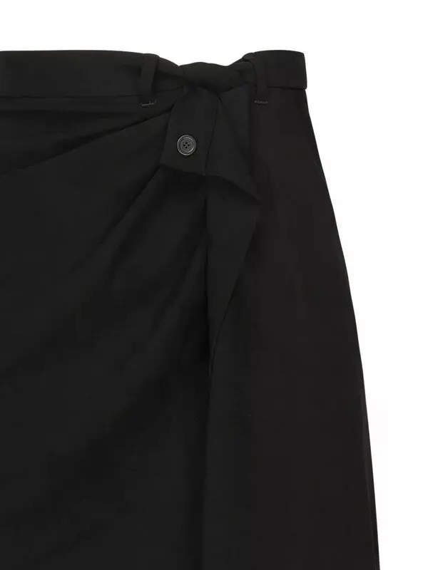Balenciaga Knotted Detail Maxi Skirt