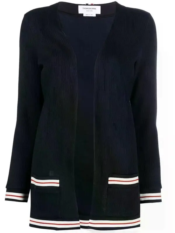 Thom Browne Open-front Cotton Cardigan