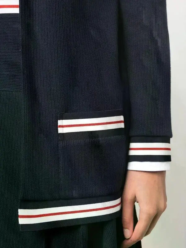 Thom Browne Open-front Cotton Cardigan