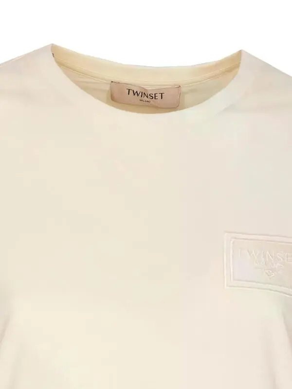 TWINSET Embroidered Logo T-shirt