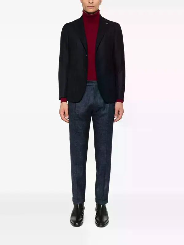 BERWICH Pleated Side-adjuster Wool Trousers