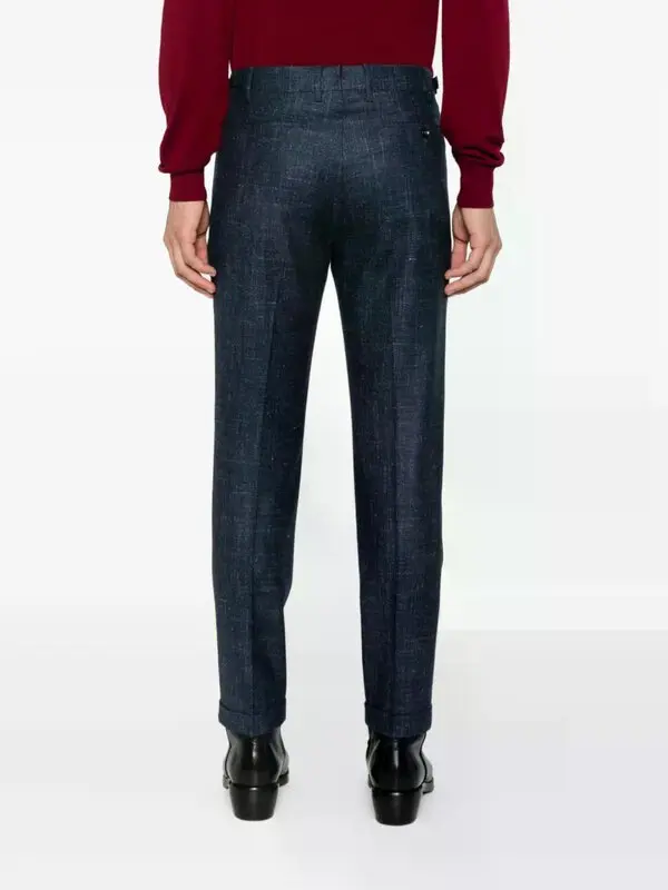 BERWICH Pleated Side-adjuster Wool Trousers