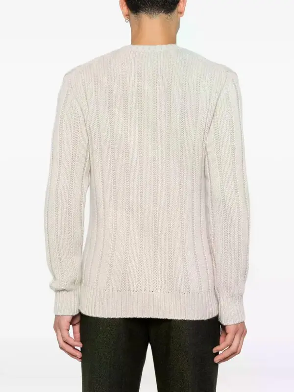 DRUMOHR Cable-knit Crew-neck Sweater
