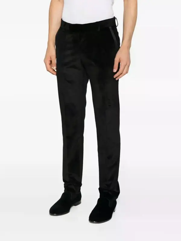 Karl Lagerfeld Side Stripe Velvet Trousers