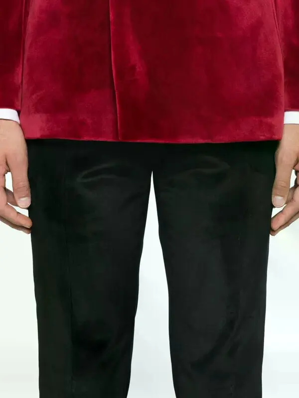 Karl Lagerfeld Side Stripe Velvet Trousers