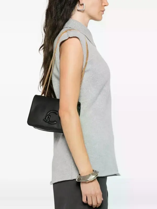 COCCINELLE Mini Embossed-logo Chain Shoulder Bag