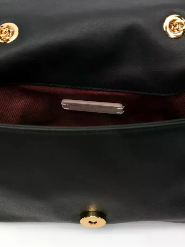 COCCINELLE Mini Embossed-logo Chain Shoulder Bag