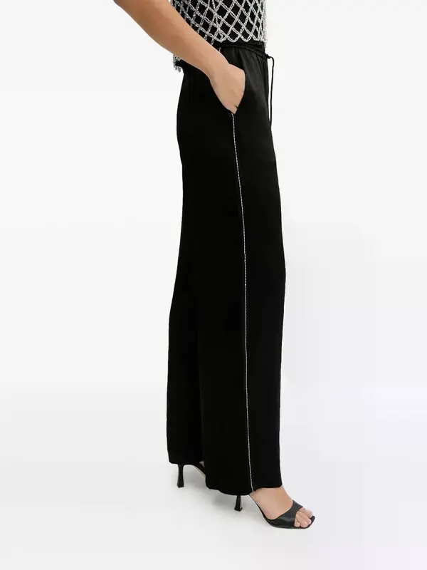 Pinko Side-stripe Satin Trousers