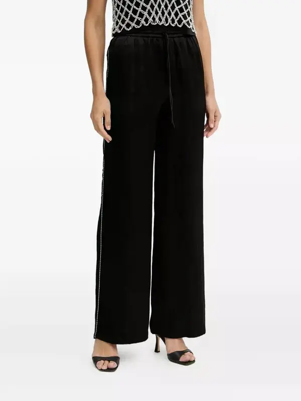 Pinko Side-stripe Satin Trousers