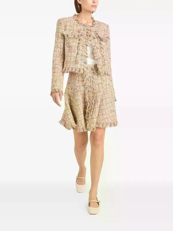 Cinq À Sept A-line Skirt With Fringe Trim