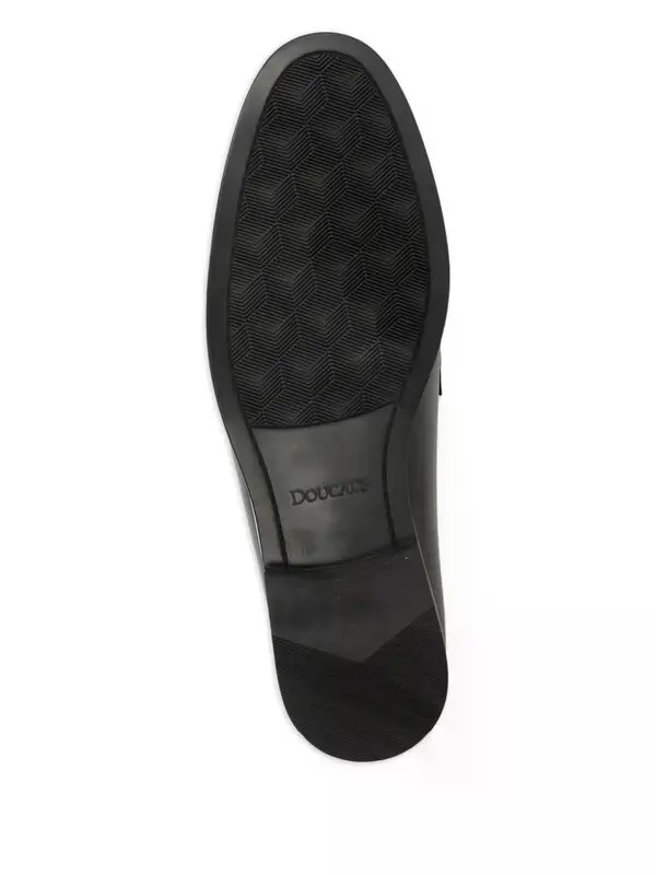 DOUCAL'S Penny Leather Loafers - Black