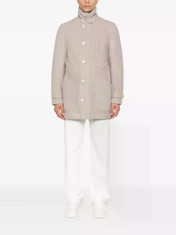 Brunello Cucinelli Trimmed-collar Single-breasted Coat