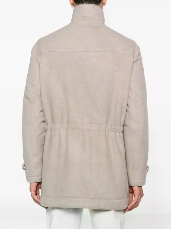 Brunello Cucinelli Trimmed-collar Single-breasted Coat