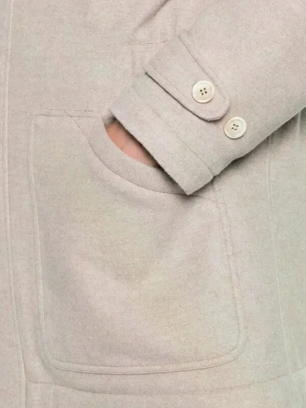 Brunello Cucinelli Trimmed-collar Single-breasted Coat
