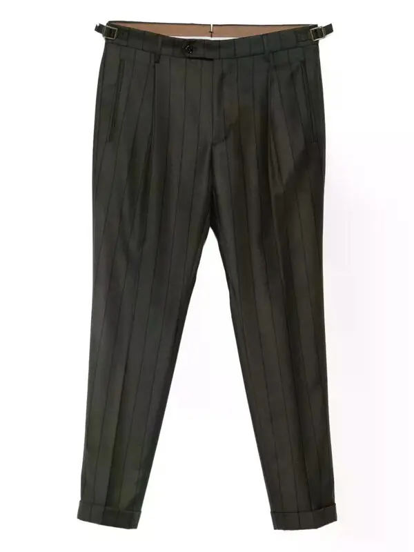 BERWICH Pinstripe Pleated Trousers