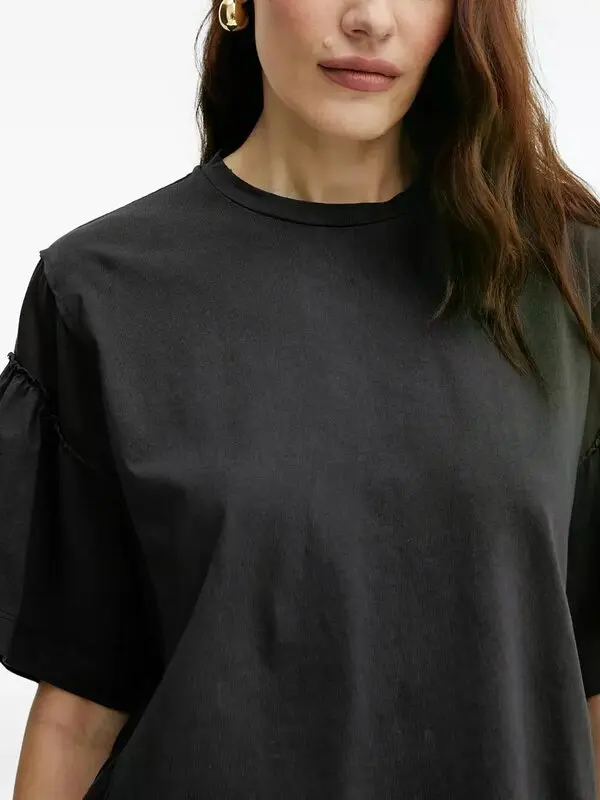 Pinko Cotton Frill-sleeve Top