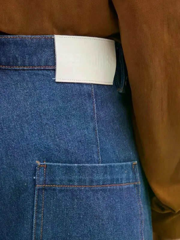 PLEASURES Flap-pocket Wide Leg Jeans
