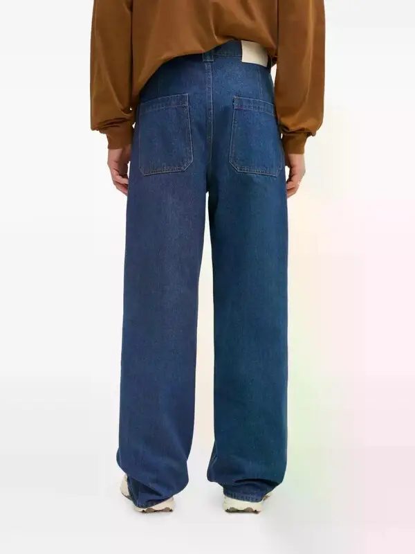 PLEASURES Flap-pocket Wide Leg Jeans