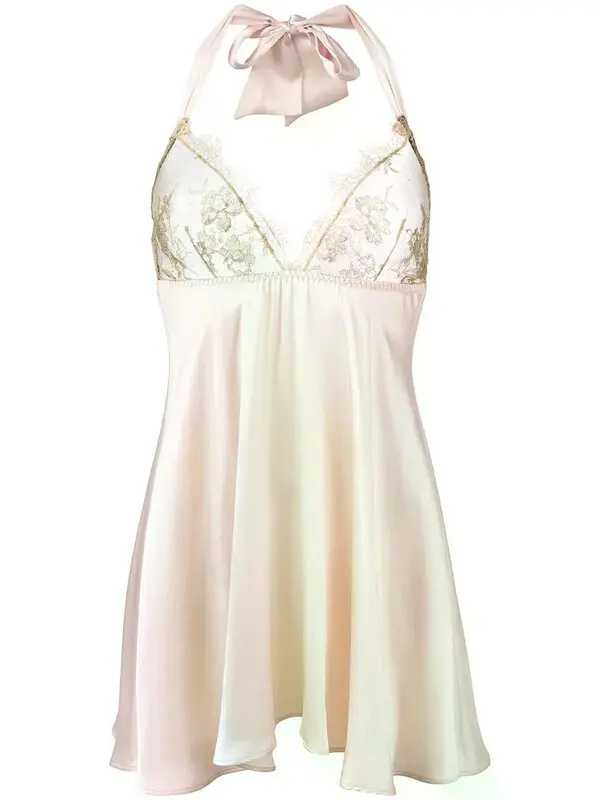 GILDA & PEARL Harlow Babydoll Slip Dress - Neutrals