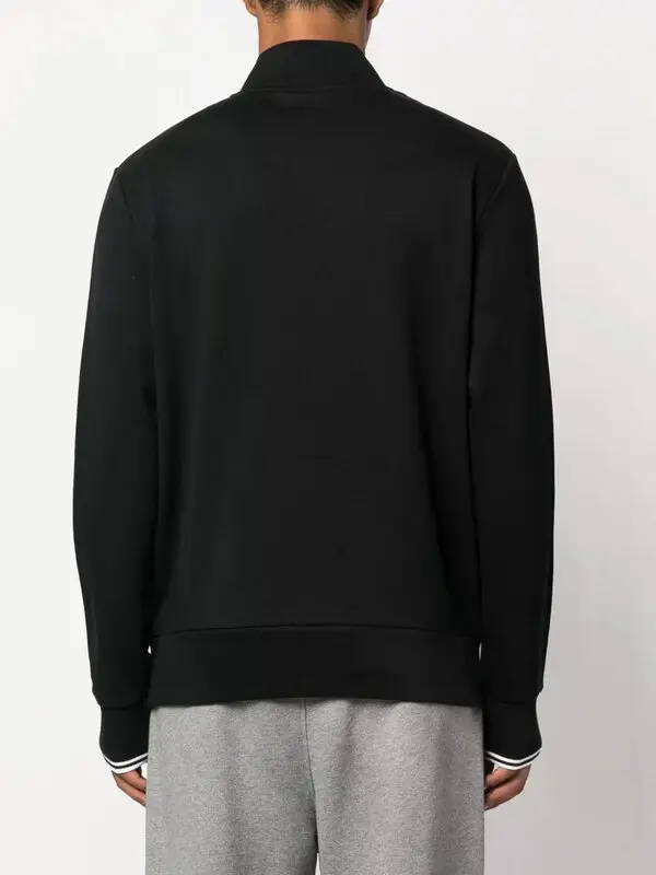 Fred Perry Logo-embroidered Zip-up Jumper