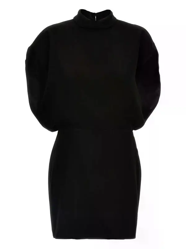 Max Mara Mock-neck Mini Dress With Cut-out Detail