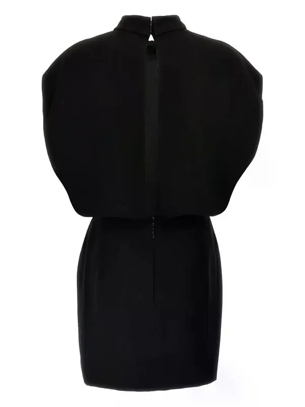 Max Mara Mock-neck Mini Dress With Cut-out Detail