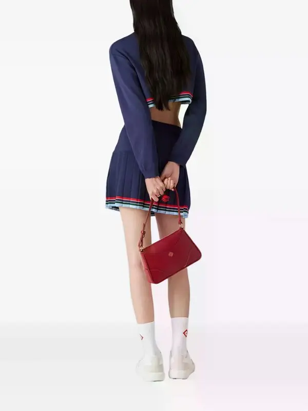 Casablanca Logo-embroidered Cropped Top