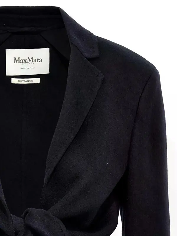 Max Mara Tie-front Notched-lapel Jacket