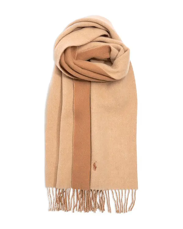 Polo Ralph Lauren Classic Double Faced Wool Scarf - Camel