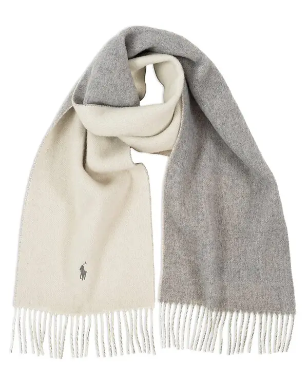 Polo Ralph Lauren Classic Double Faced Wool Scarf - Cream