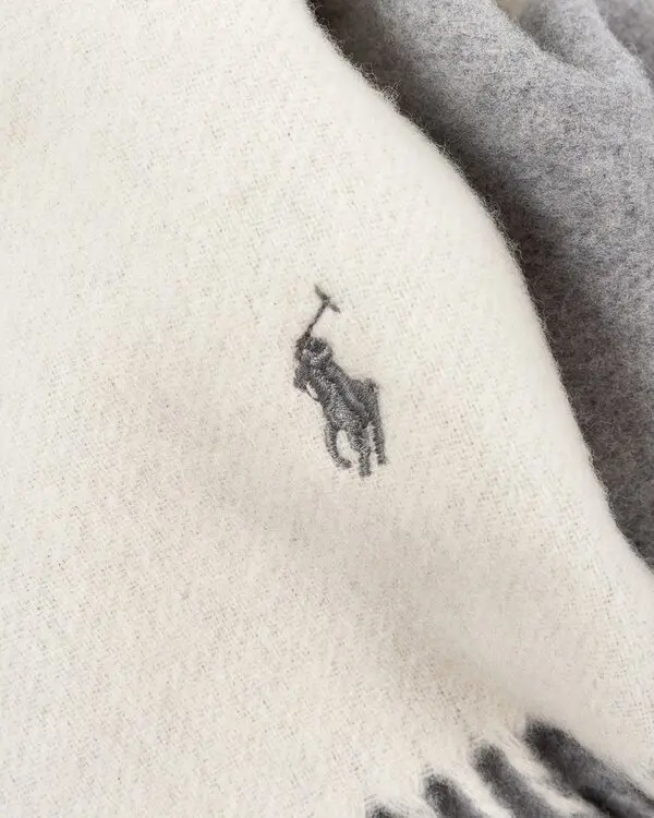 Polo Ralph Lauren Classic Double Faced Wool Scarf - Cream