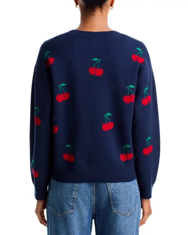 Aqua Cherry Crewneck Sweater