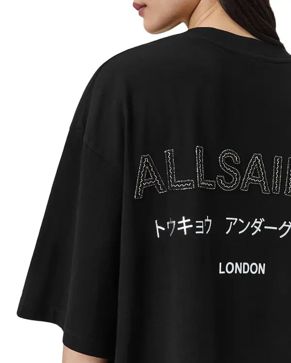 ALLSAINTS Under Amelie Tee - Black
