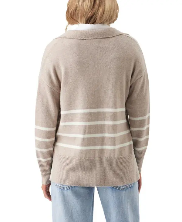 RIPE MATERNITY Lori Nursing Knit Sweater - Lattechalk