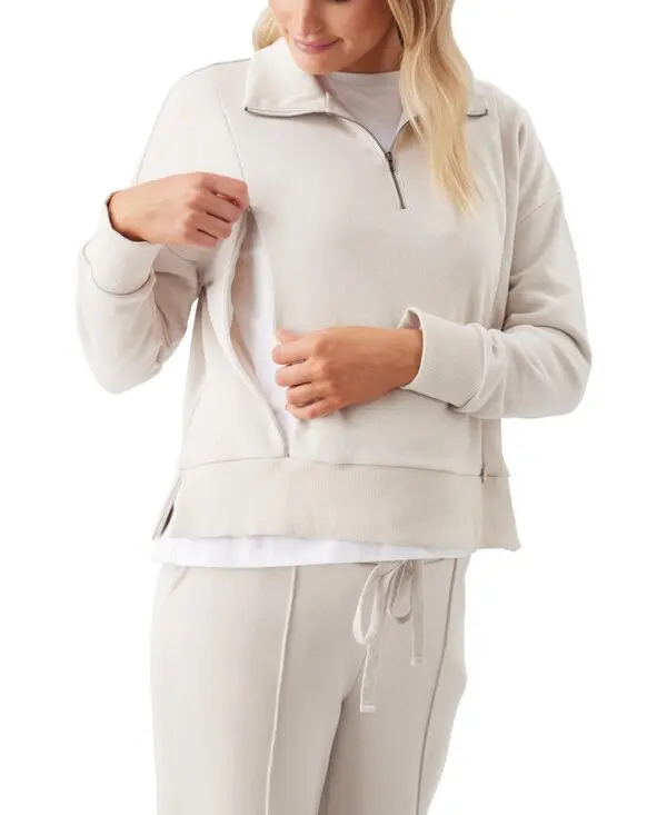 RIPE MATERNITY Terry Nursing Sweat Sweater
