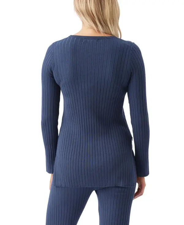 RIPE MATERNITY Stella Rib Nursing Knit Sweater - Frenchnavy
