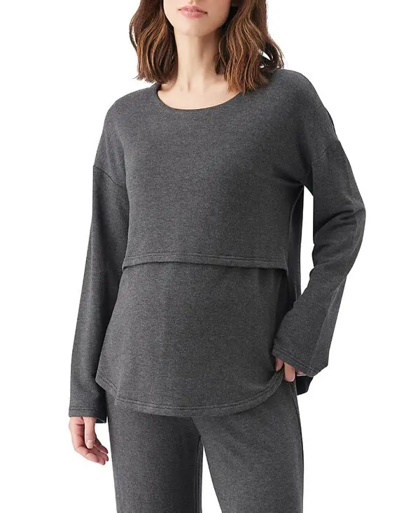 RIPE MATERNITY Super Soft Nursing Top - Charcmarle