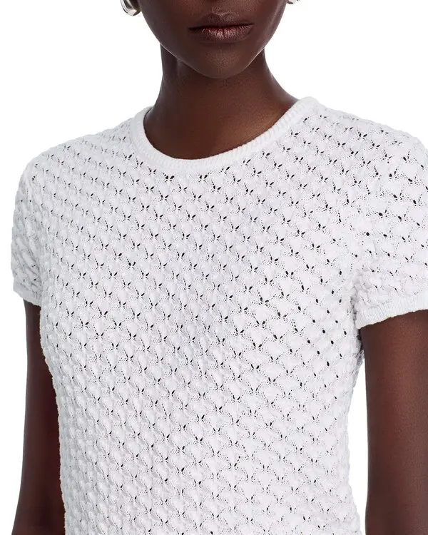 Proenza Schouler White Label Quincy Crocheted Top