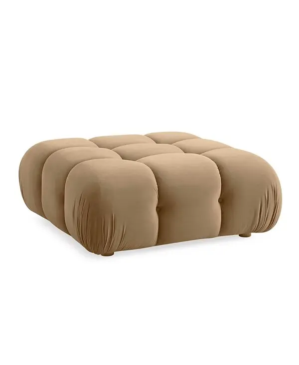 TOV FURNITURE Calliope Modular Ottoman - Cafe Au Lait