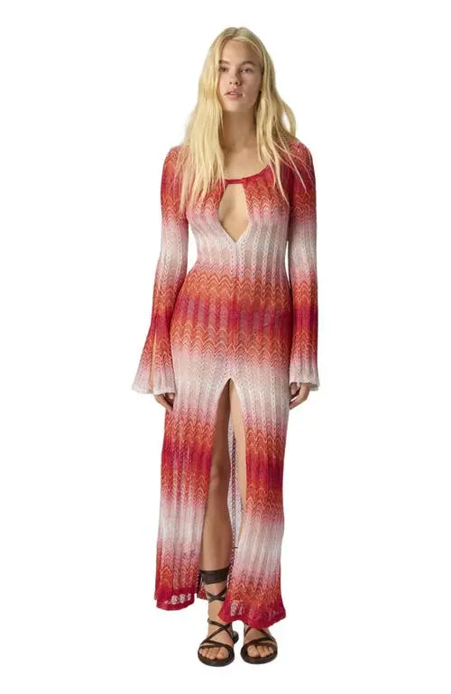 Missoni Long Cover-up With Cut-out Details - Multicoloured
