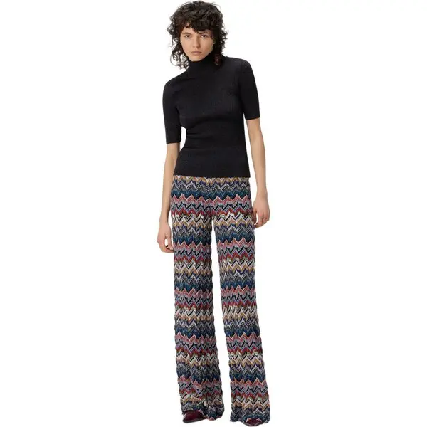 Missoni Mock Neck Sweater With Lam - Black