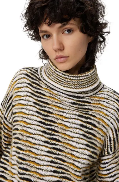Missoni Oversized High-neck Flame Knit Sweater