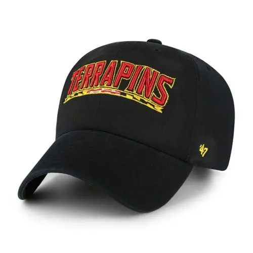 '47 Maryland Terrapins Clean Up Adjustable Cap - Black