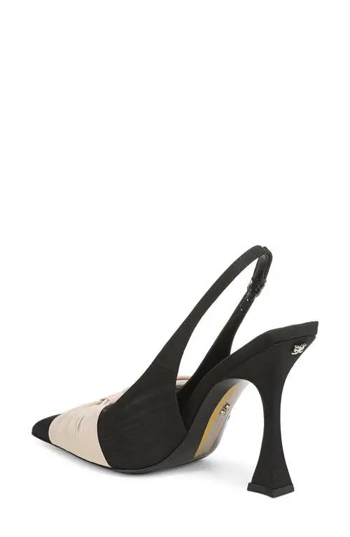 Sam Edelman Pointed Toe Slingback Pumps - Black/sand