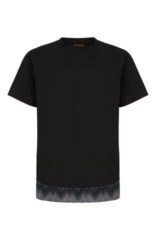 Missoni Short Sleeve T-shirt With Zigzag Insert